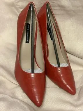 French Connection | Shoes | Red French Connection Crocodileembossed ...